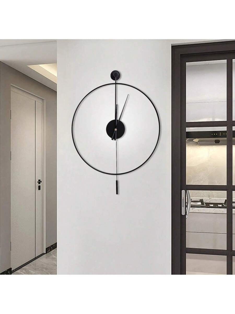 Classical Large Wall Clock Battery Powered Modern Non-Ticking Silent W ...