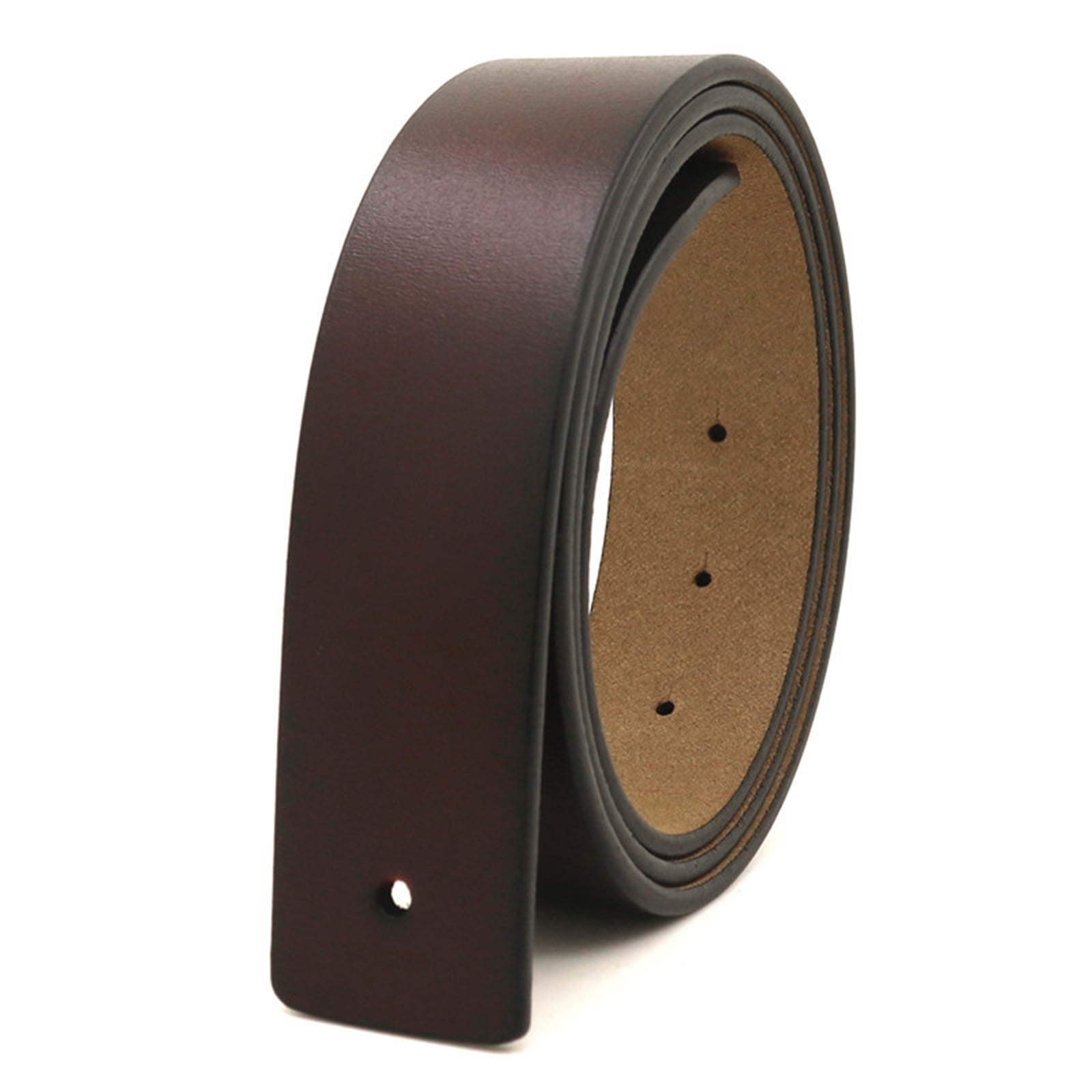 Classical Men Leather Belt NonPin Buckles Adjustable Waist Strap With ...