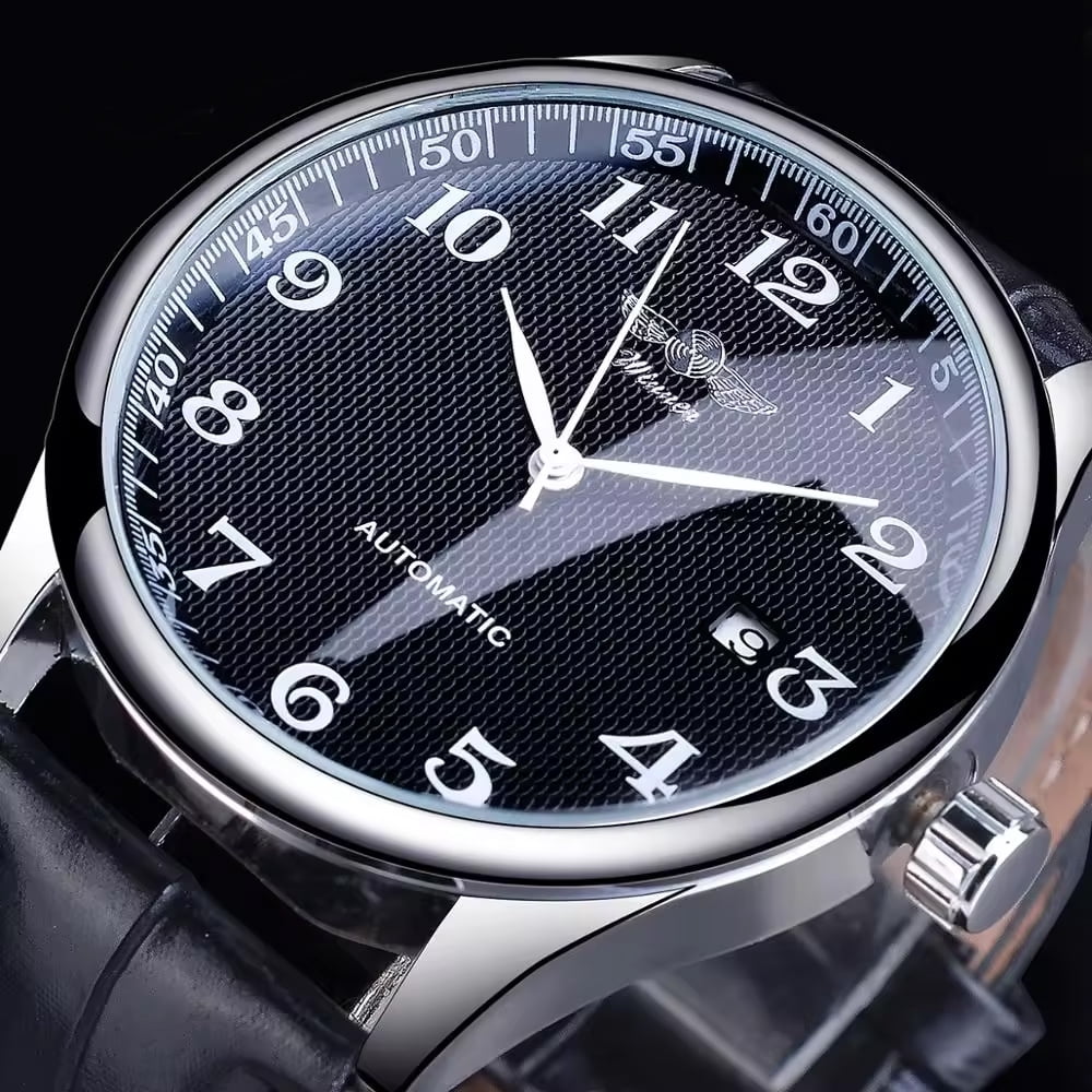 Classical Men's Automatic Self wind Mechanical Watch AUTO Date Function ...