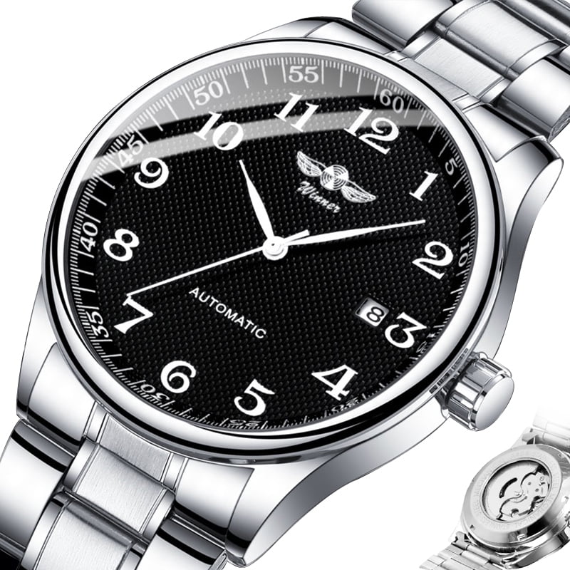 Classical Men's Automatic Self-wind Mechanical Watch AUTO Date Function ...