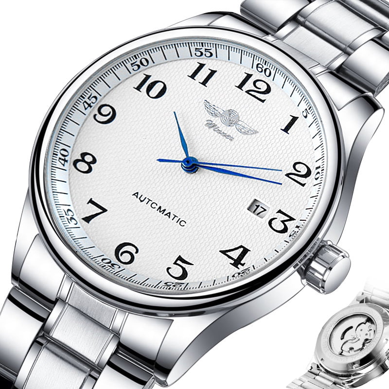 Classical Men's Automatic Self-wind Mechanical Watch AUTO Date Function ...