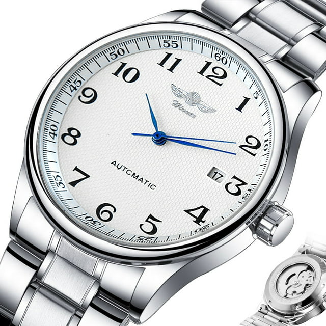 Classical Men's Automatic Self-wind Mechanical Watch AUTO Date Function ...