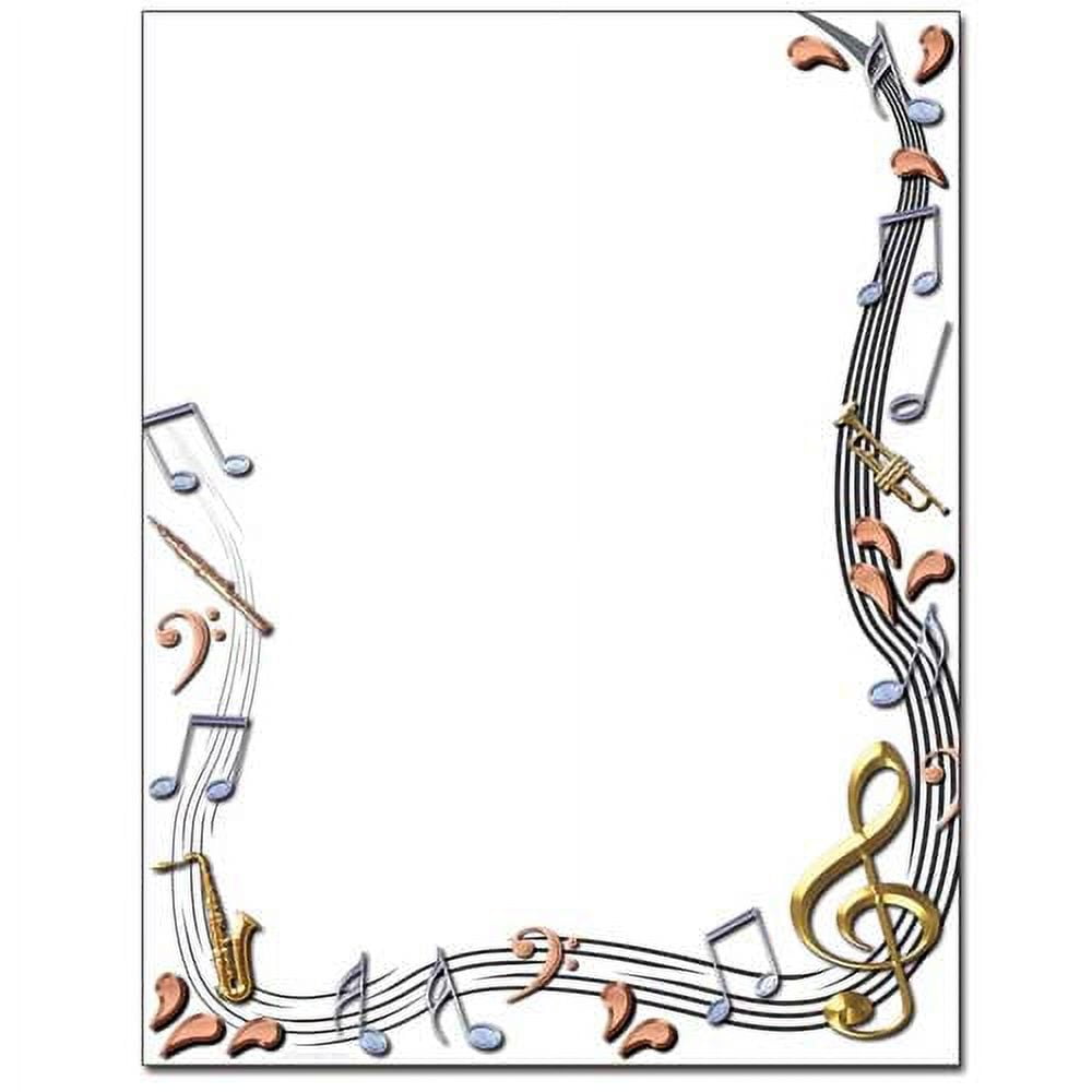 Classical Music Letterhead Printer Paper, 25 Sheets - Walmart.com