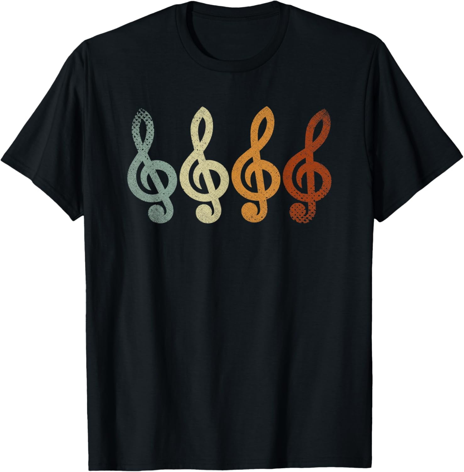 Classical Music Musical Composer Retro Treble Clef T-Shirt men and ...
