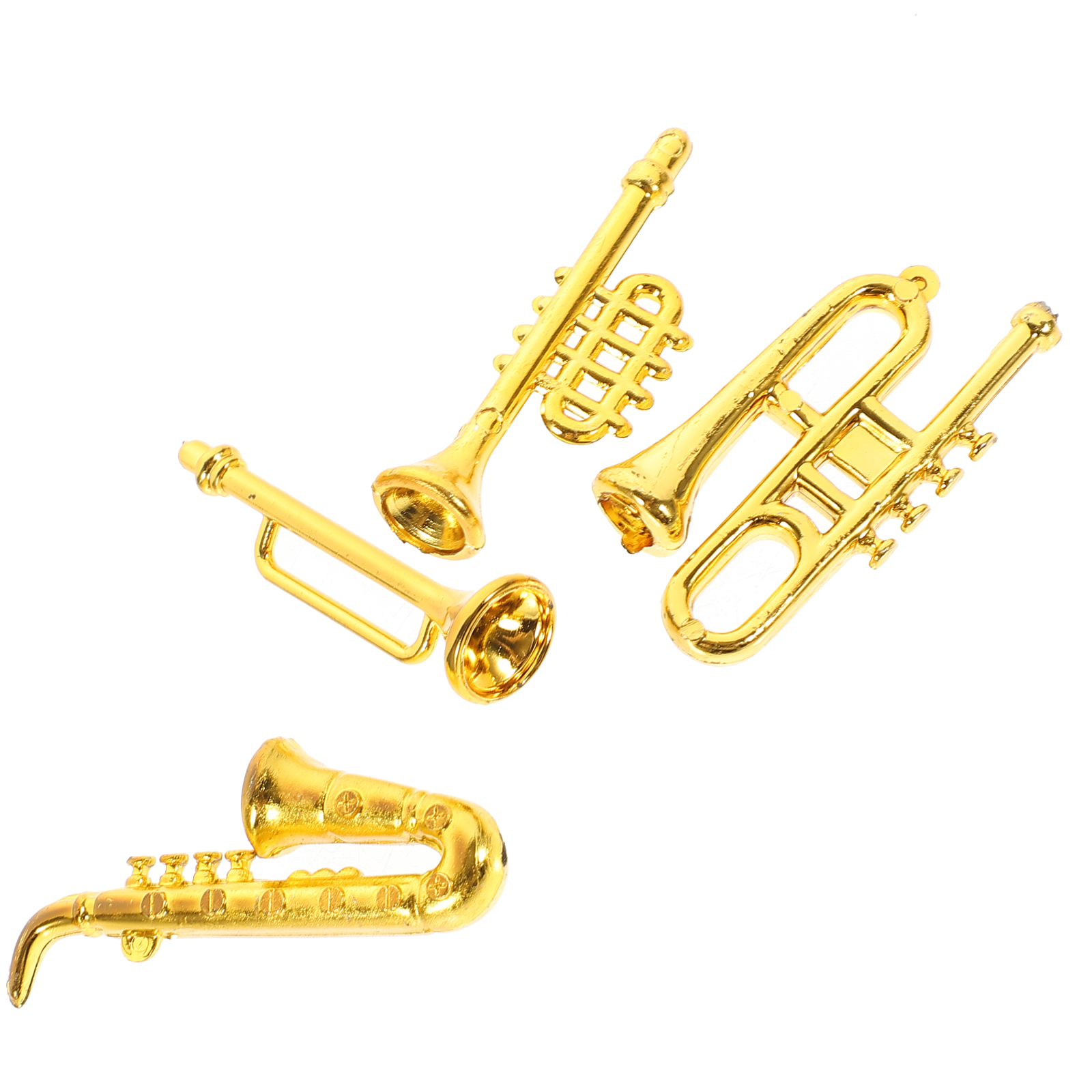 Classical Musical Instrument Ornament Decor Mini Trumpet House Furnishings Toys Preschool Child ...