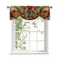 Classical Musical Instruments Tie Up Valances Curtain, Guitar Red Green ...