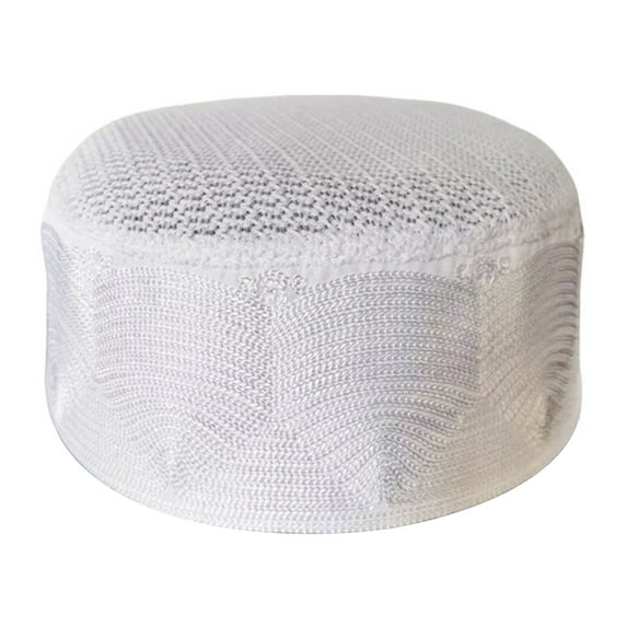Classical Muslims Men's Prayer Hat Kufi Caps with Detailed Pattern for ...