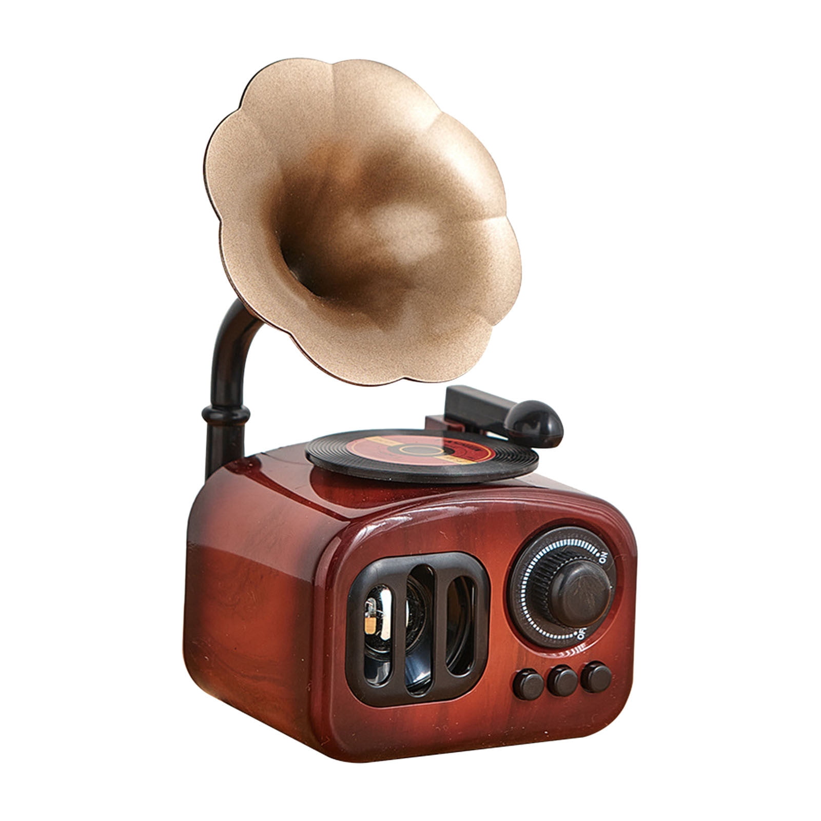 Classical Phonograph Music Box - Retro Gramophone Style Musical Jewelry ...