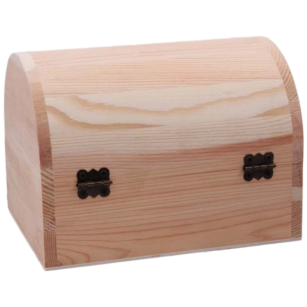 Classical Red Wooden Storage Box With Lid For Jewelry Keepsakes And ...
