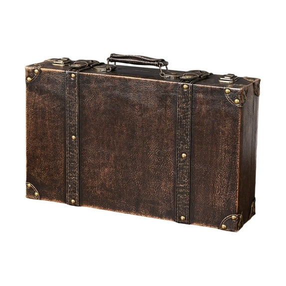 Classical Retro Storage Chest Reinforced Corner Dateless Design Two ...