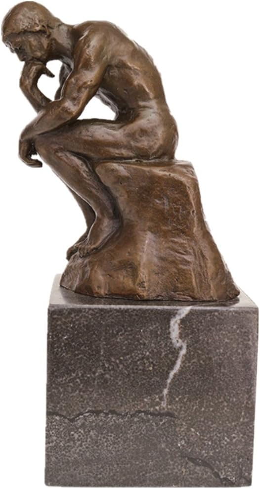 Classical Rodin Statue Thinker Bronze Sculpture Home Decor Art Craft ...