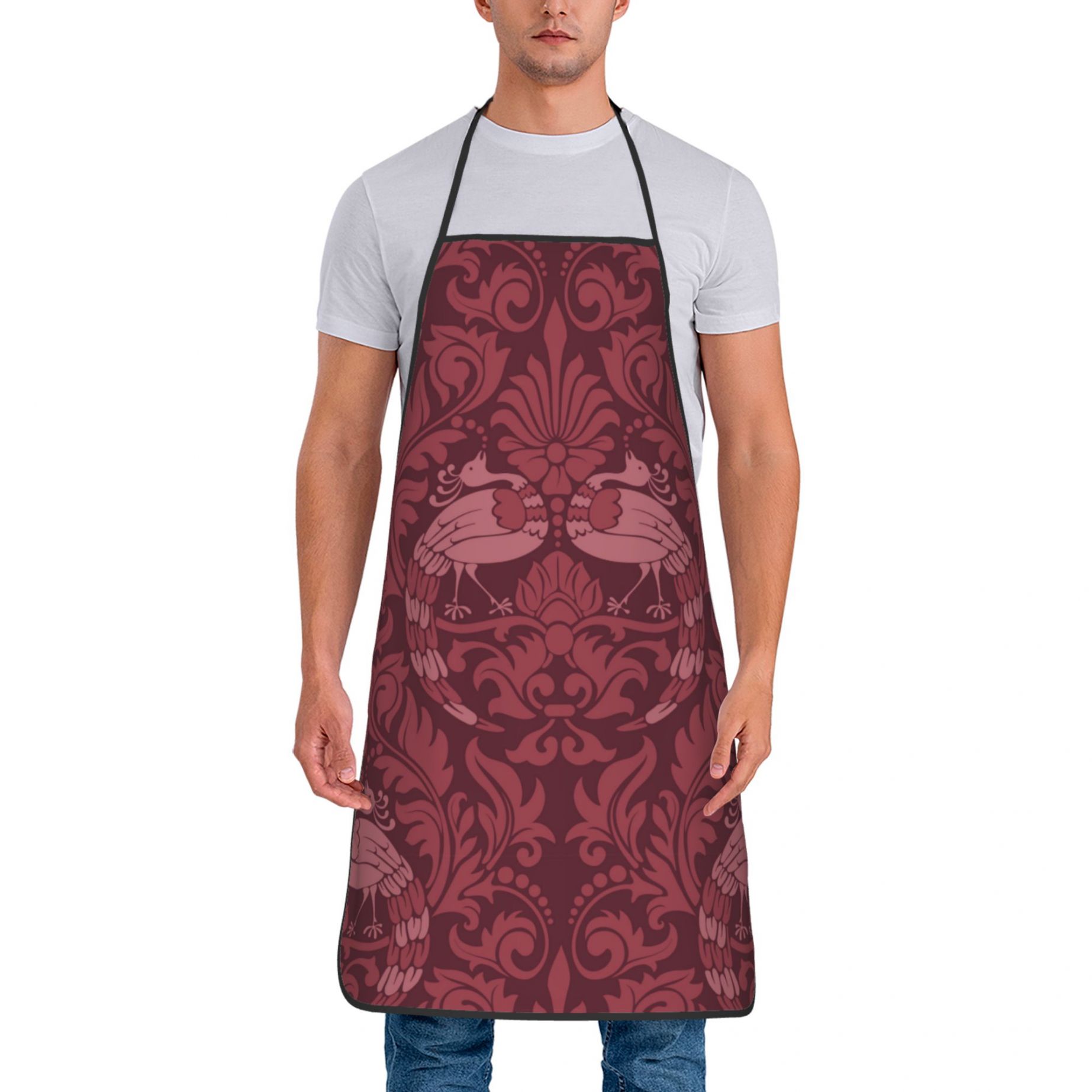 Classical Seamless Pattern (5) Aprons for Women Men Waterproof Apron ...