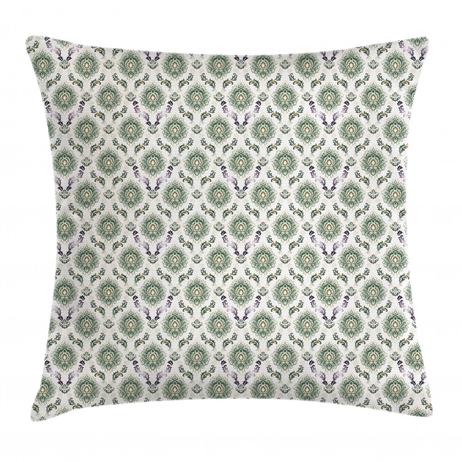 Classical Throw Pillow Cushion Cover, Victorian Damask Style Artistic ...