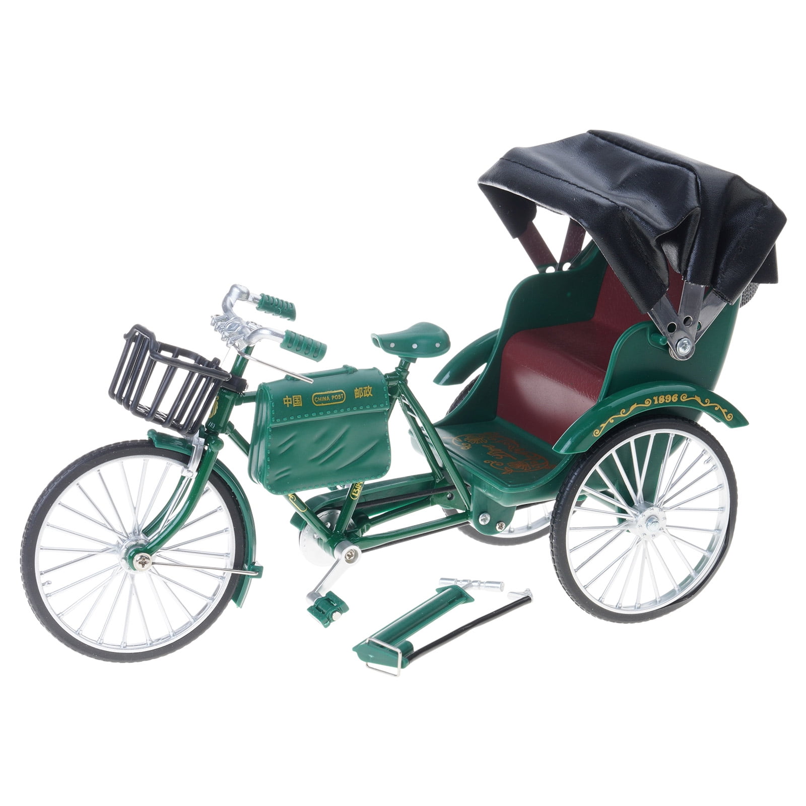 Classical Tricycle Model Metal Craft Vintage Rickshaw Jinrikisha ...