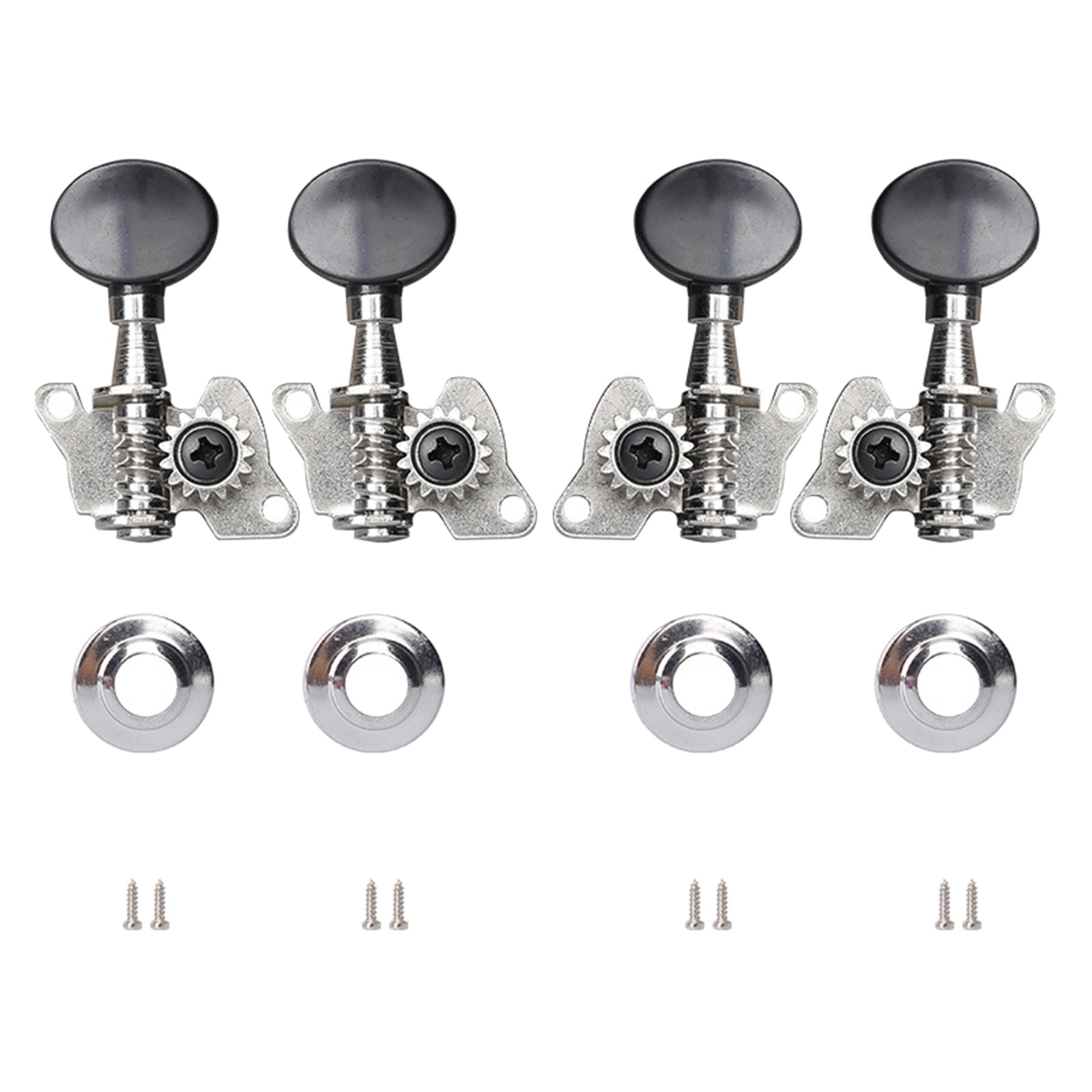 Classical Ukulele Tuning Peg 2L + 2R Tuners Opened Machine Heads Knobs ...