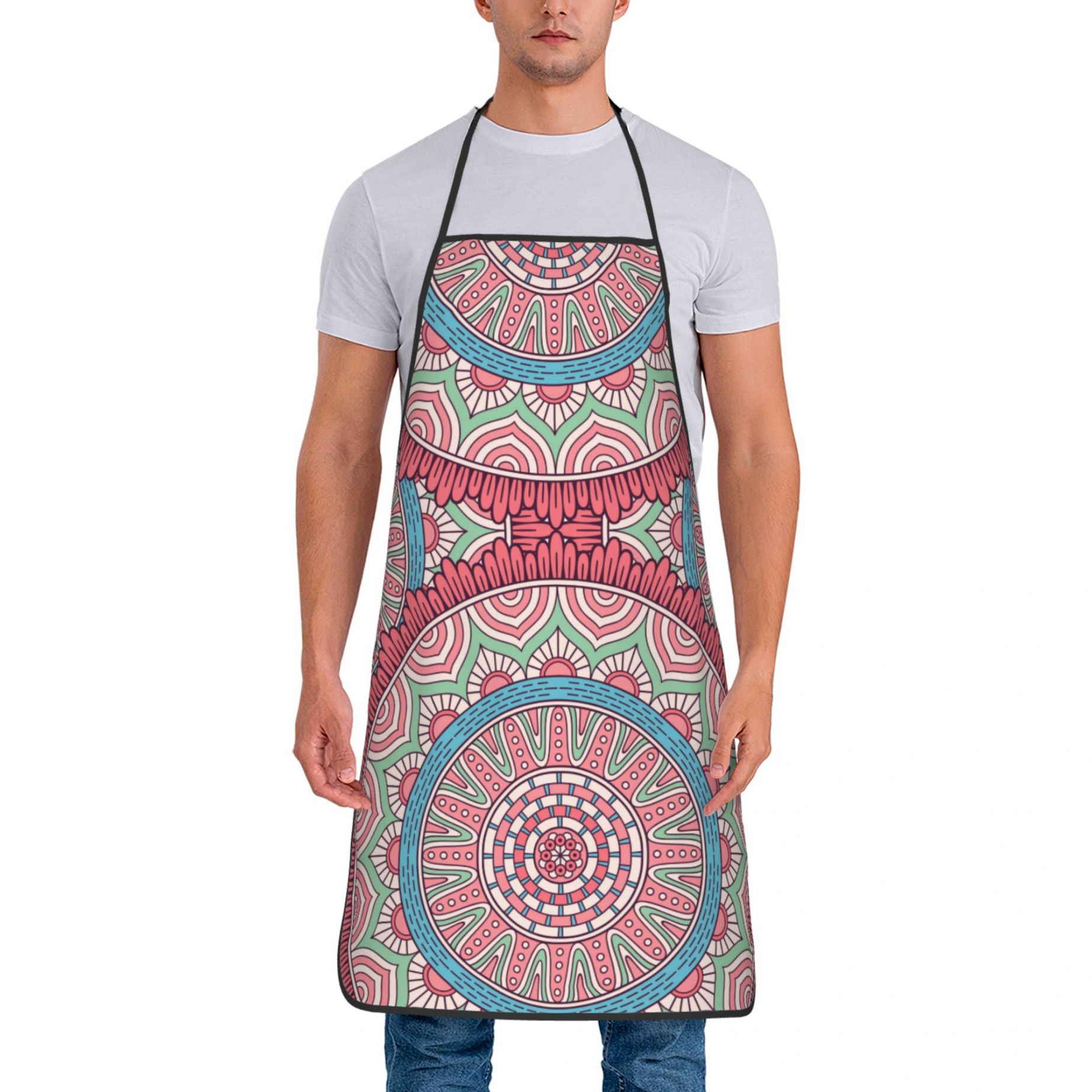 Classical ethnic pattern background (15) Aprons for Women Men ...