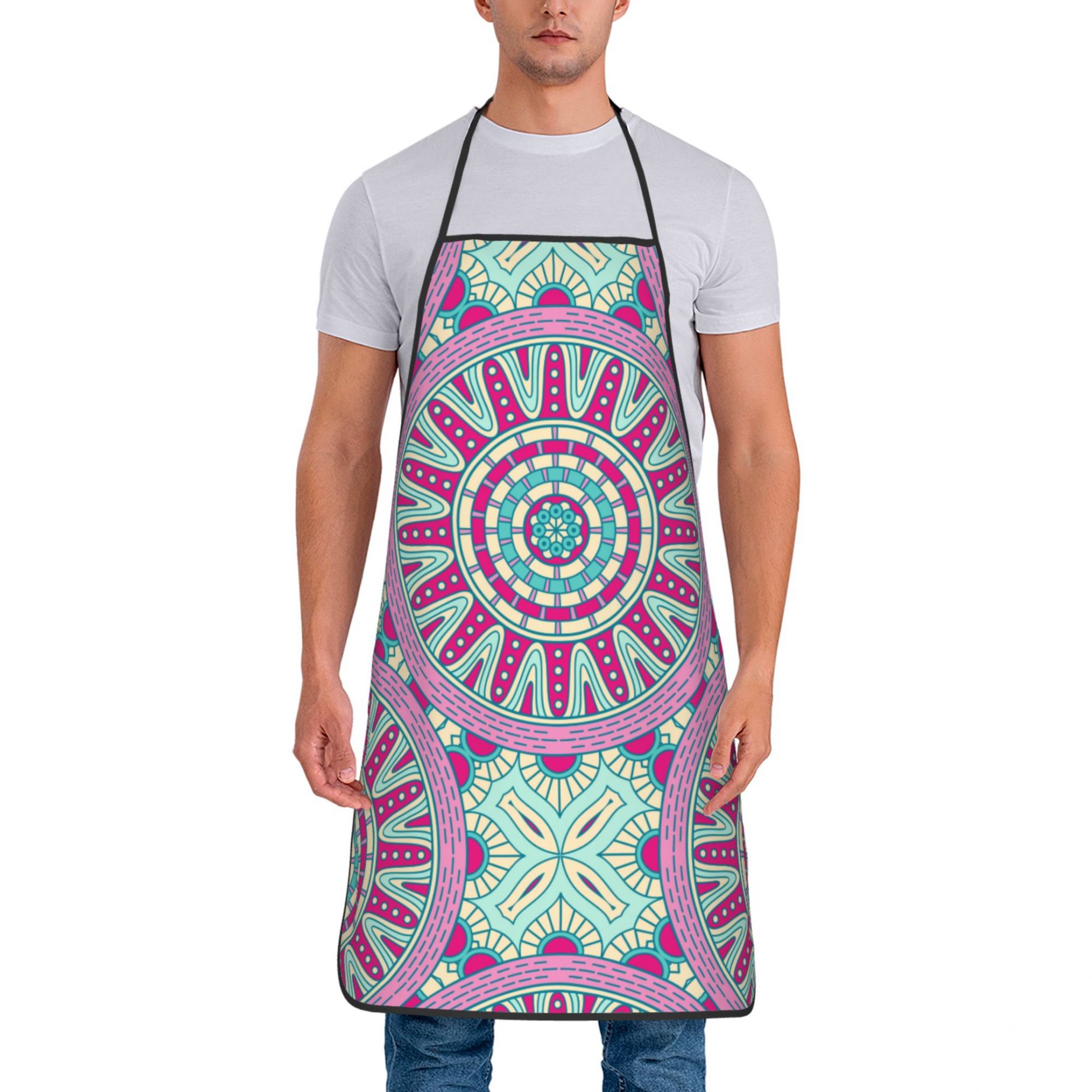 Classical ethnic pattern background (6) Aprons for Women Men Waterproof ...