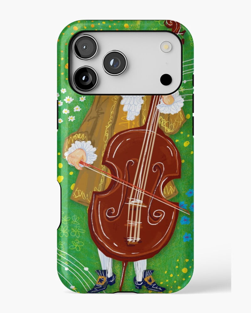 Classical music, Baroque musician Double bass player H1574 Premium ...