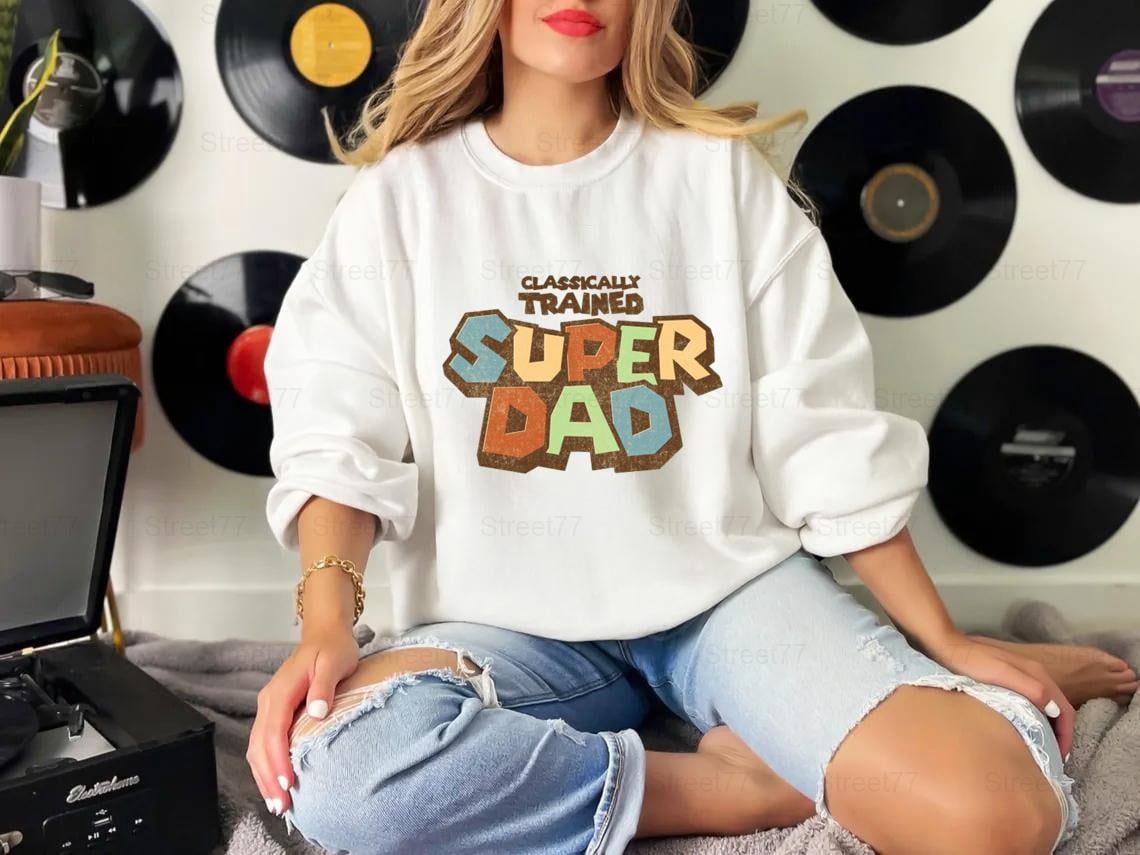 Classically Trained Dad Sweatshirt with Gamer Pride Style, for men ...