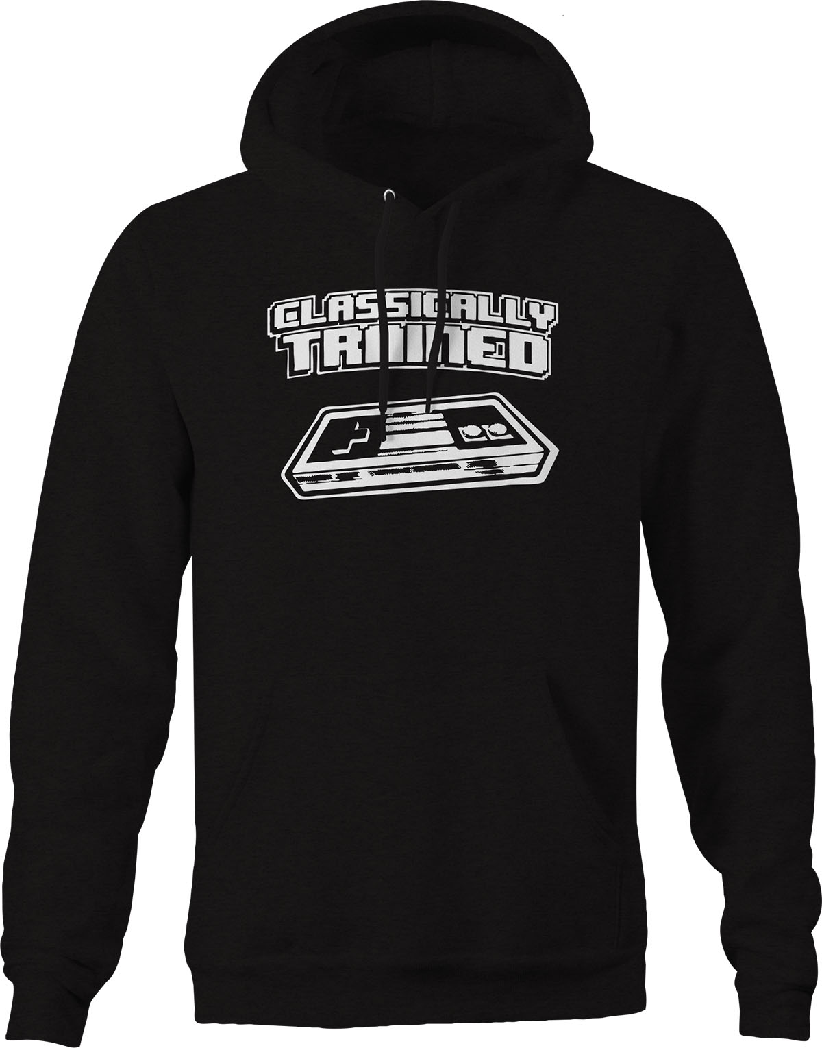 Classically Trained Gamer Hoodies for Men Large Black - Walmart.com