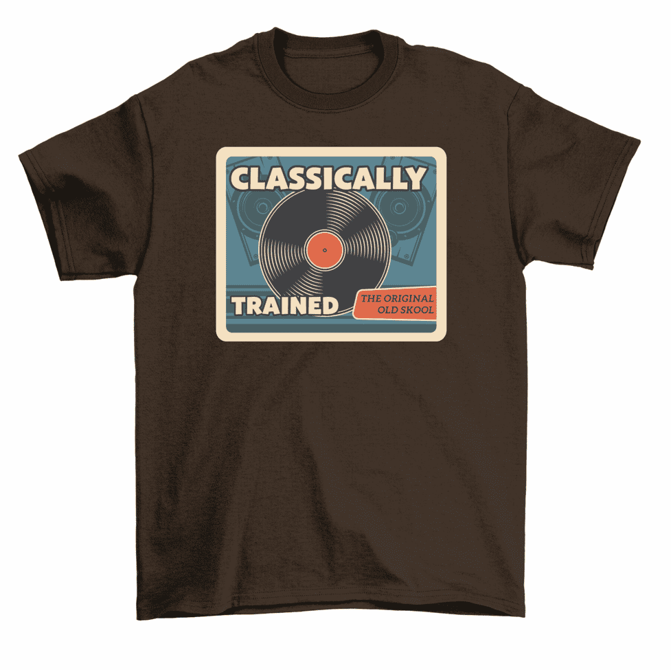 Classically Trained Original Vinyl Record Music T-Shirt Men Women ...
