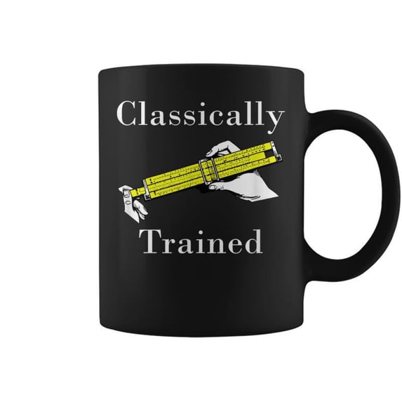 Classically Trained Slide Rule Retro Math Engineer Coffee Mug - Walmart.com