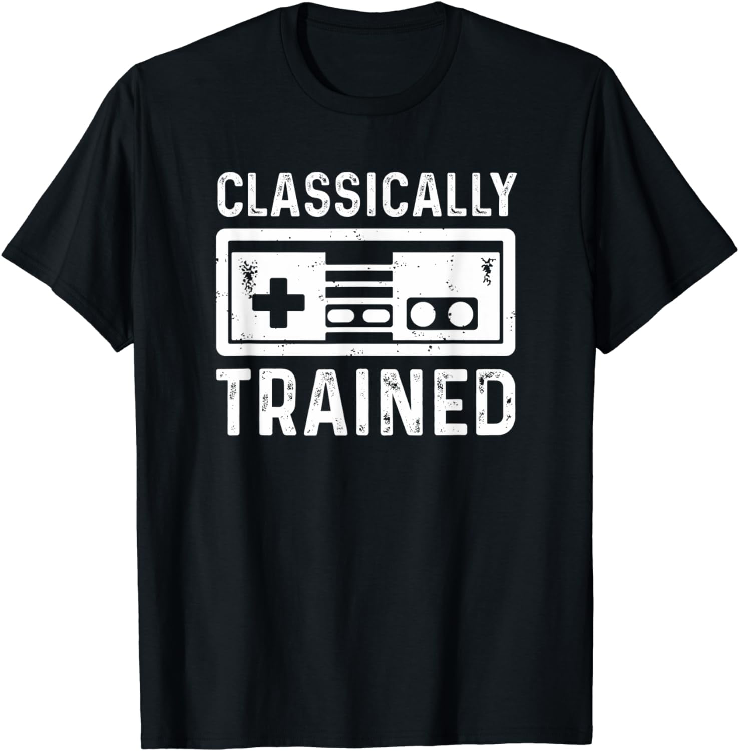 Classically Trained Video Game Retro Vintage Distressed T-Shirt ...
