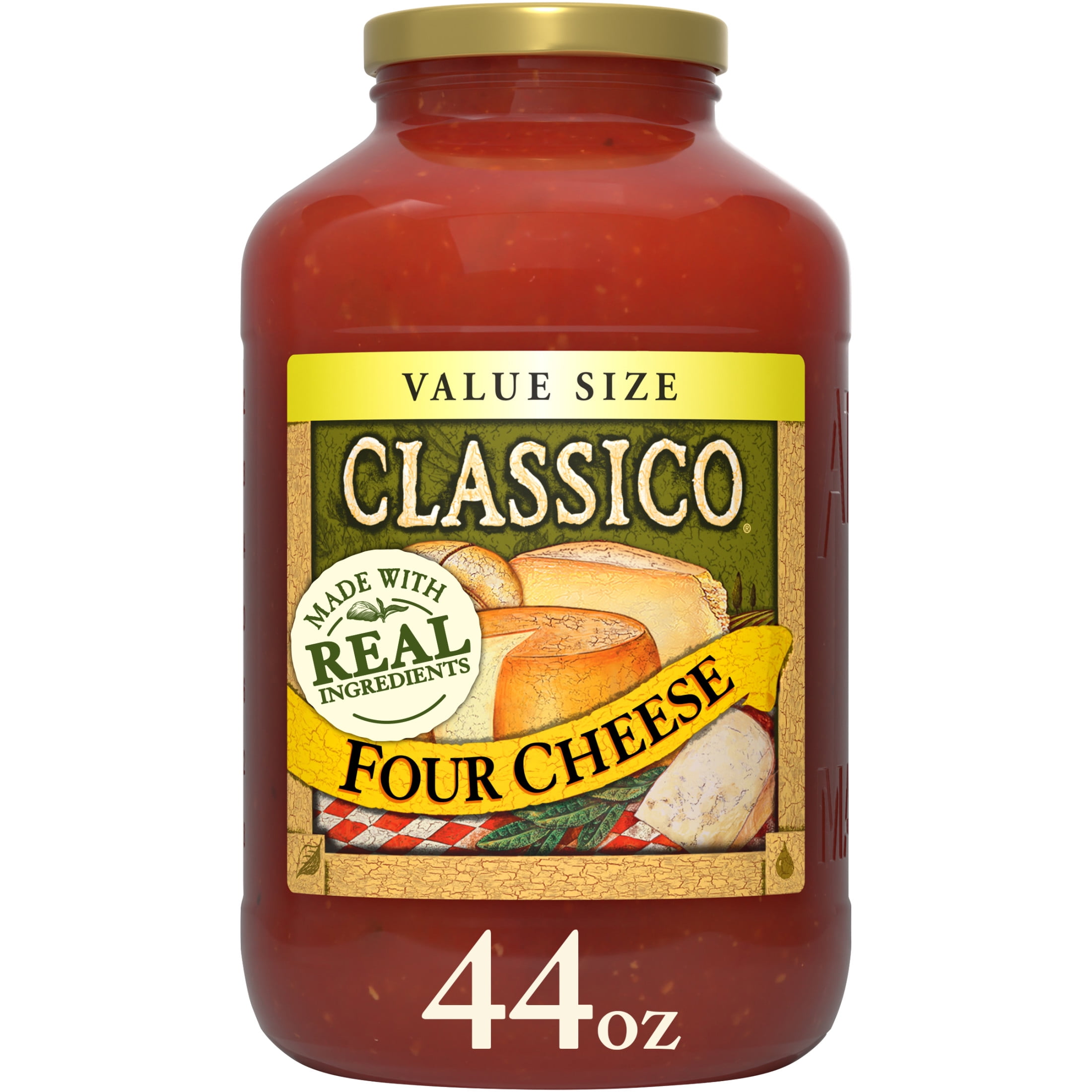 Classico Spaghetti Pasta Sauce, Classic Four Cheese Blend with Parmesan ...