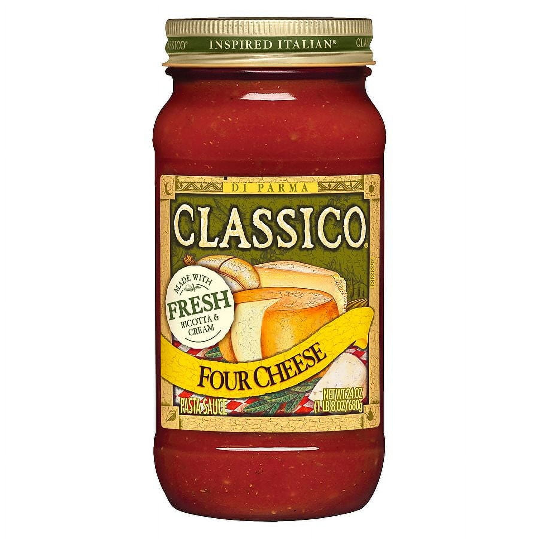 Classico Pasta Sauce Four Cheese 24.0oz Pack of 2 - Walmart.com