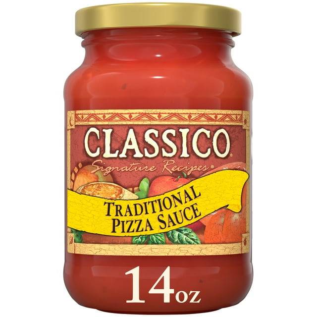 Classico Signature Recipes Traditional Homemade Pizza Sauce, 14 oz. Jar ...