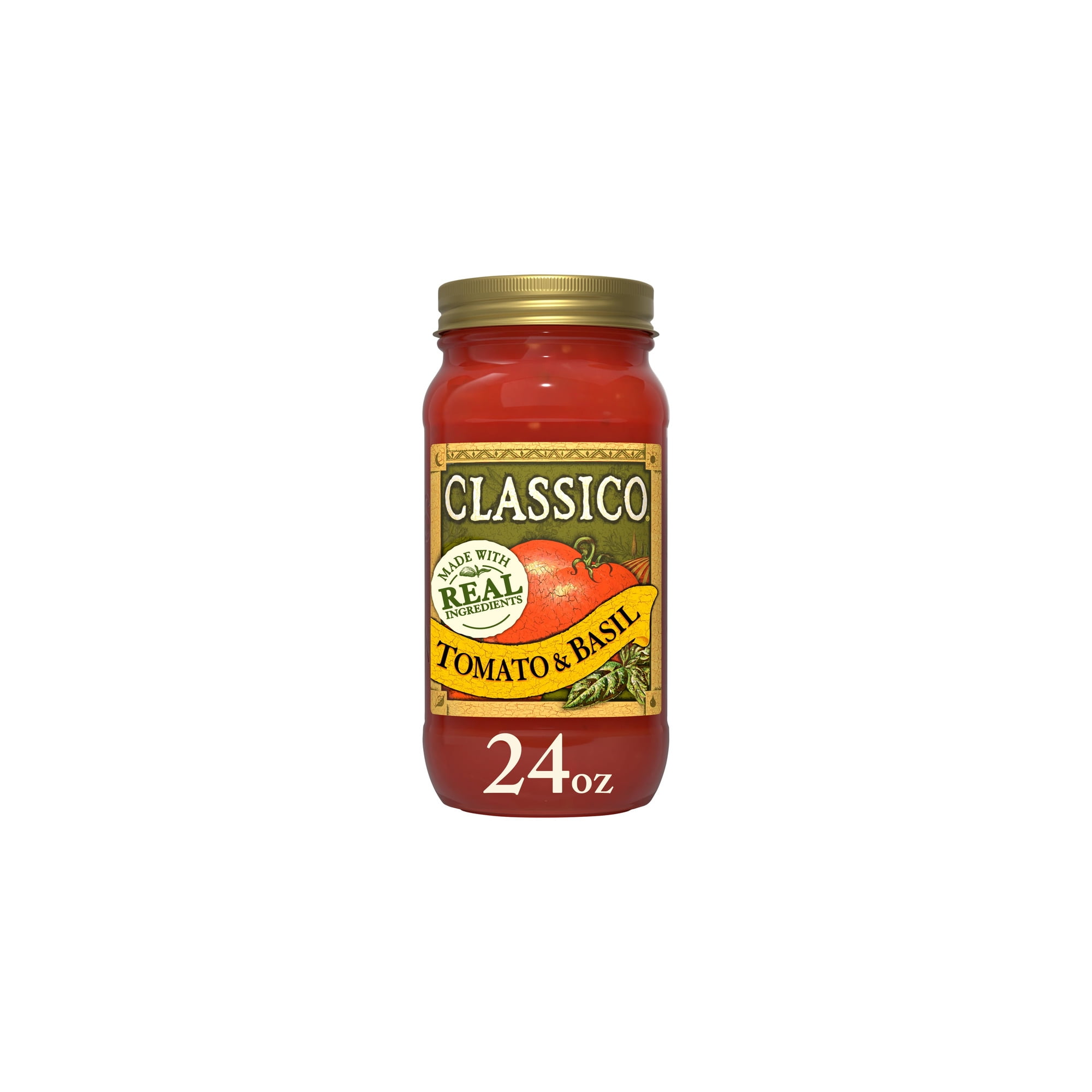 Classico Tomato & Basil Spaghetti Pasta Sauce, 24 oz Jar (Pack of 12 ...