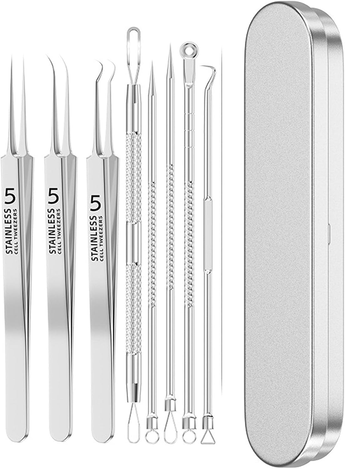 Classicous Blackhead Remover Tools Professional-Grade Stainless Steel ...