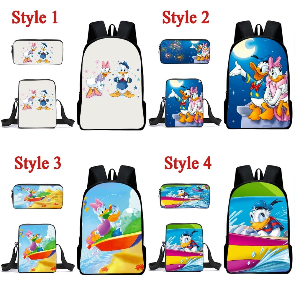 Classics Donald Duck Backpack Cool Daypack for Students with Crossbody ...