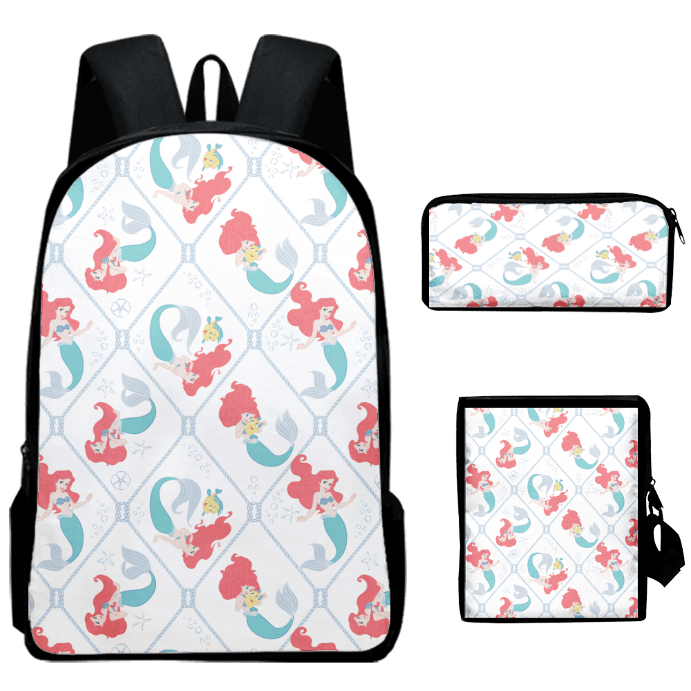 Classics Mermaid Ariel Backpack Practical Daypack with Crossbody Bag ...