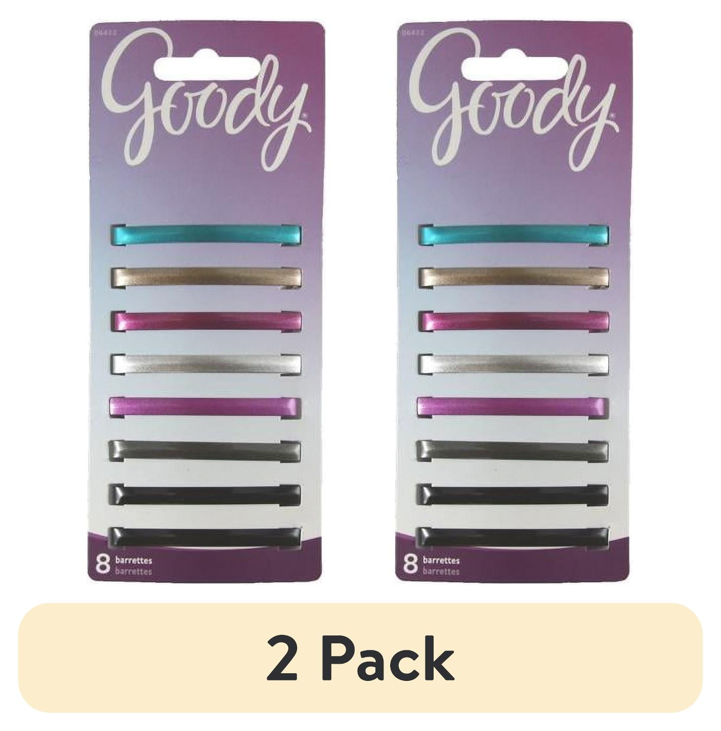 (2 pack) Goody Classics Metallic Glossed Barrettes - Walmart.com