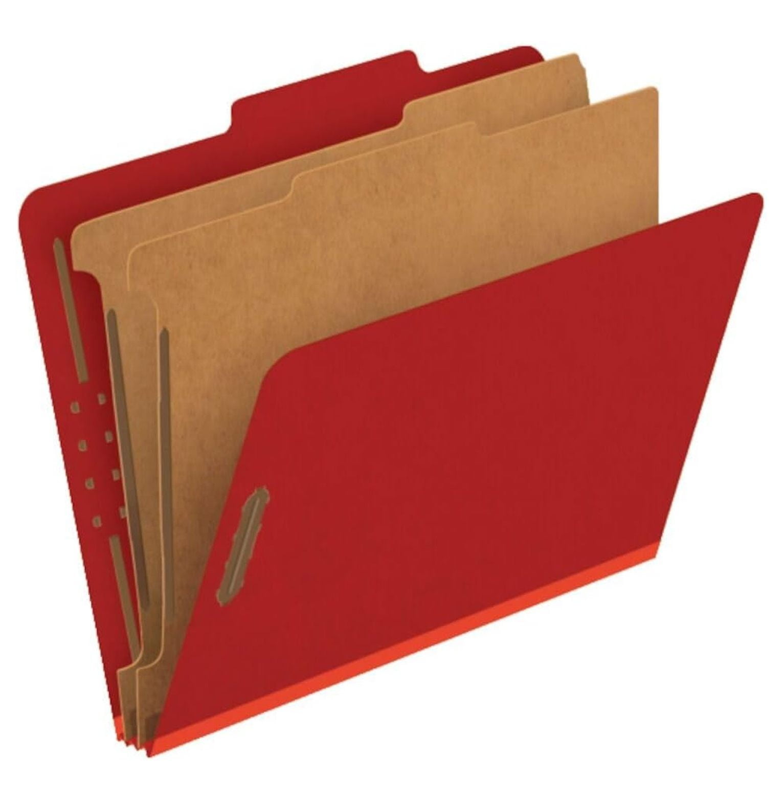 Classification Folders, Standard, 2 Dividers, Embedded Fasteners, 2/5 ...
