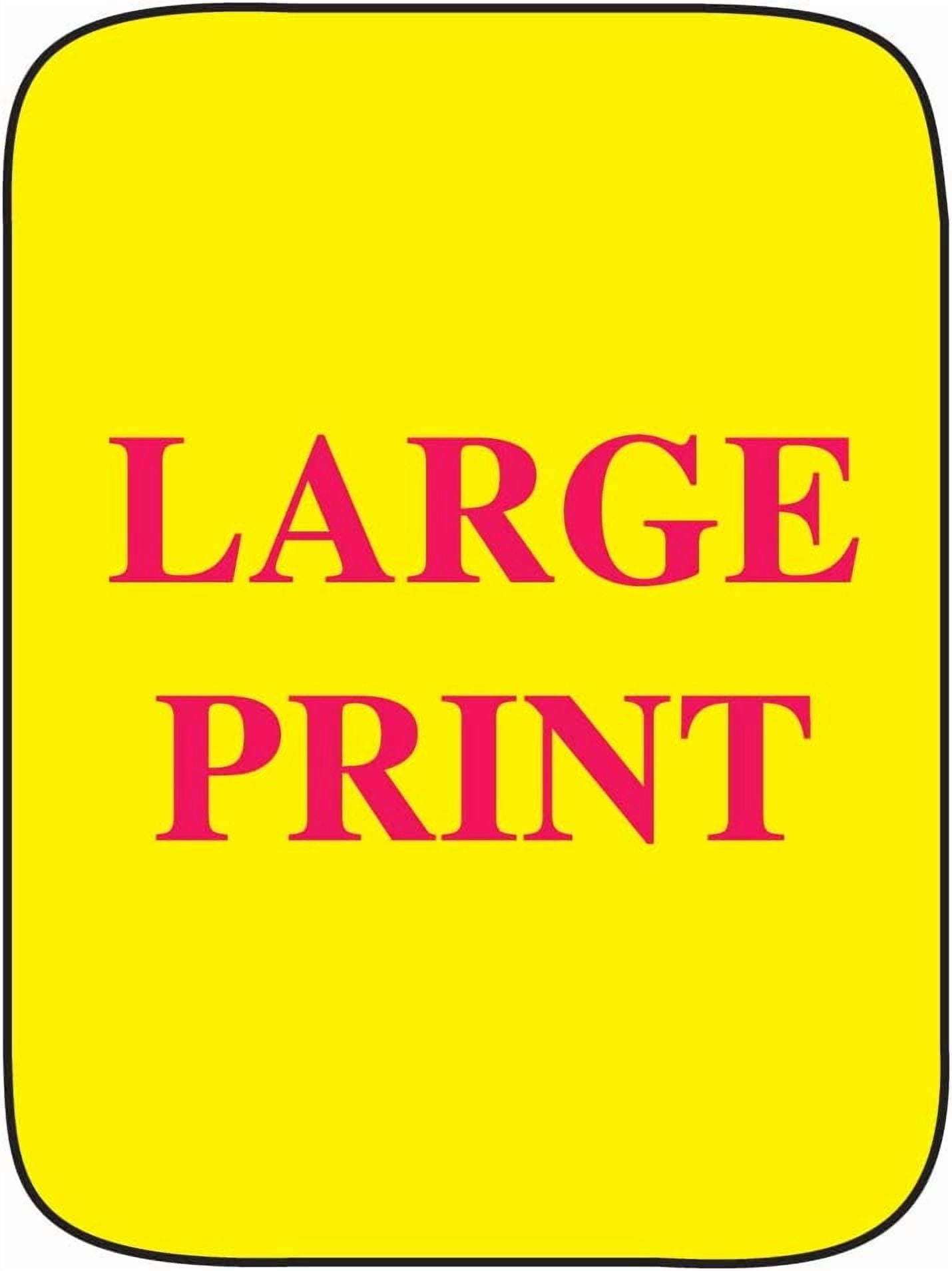 Classification Labels with Permanent Adhesive Large Print 250 per Roll ...