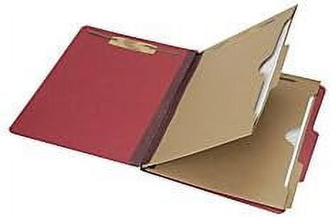 Classification Pocket Folder, Letter Size, Dark Red (Box Of 10 ...