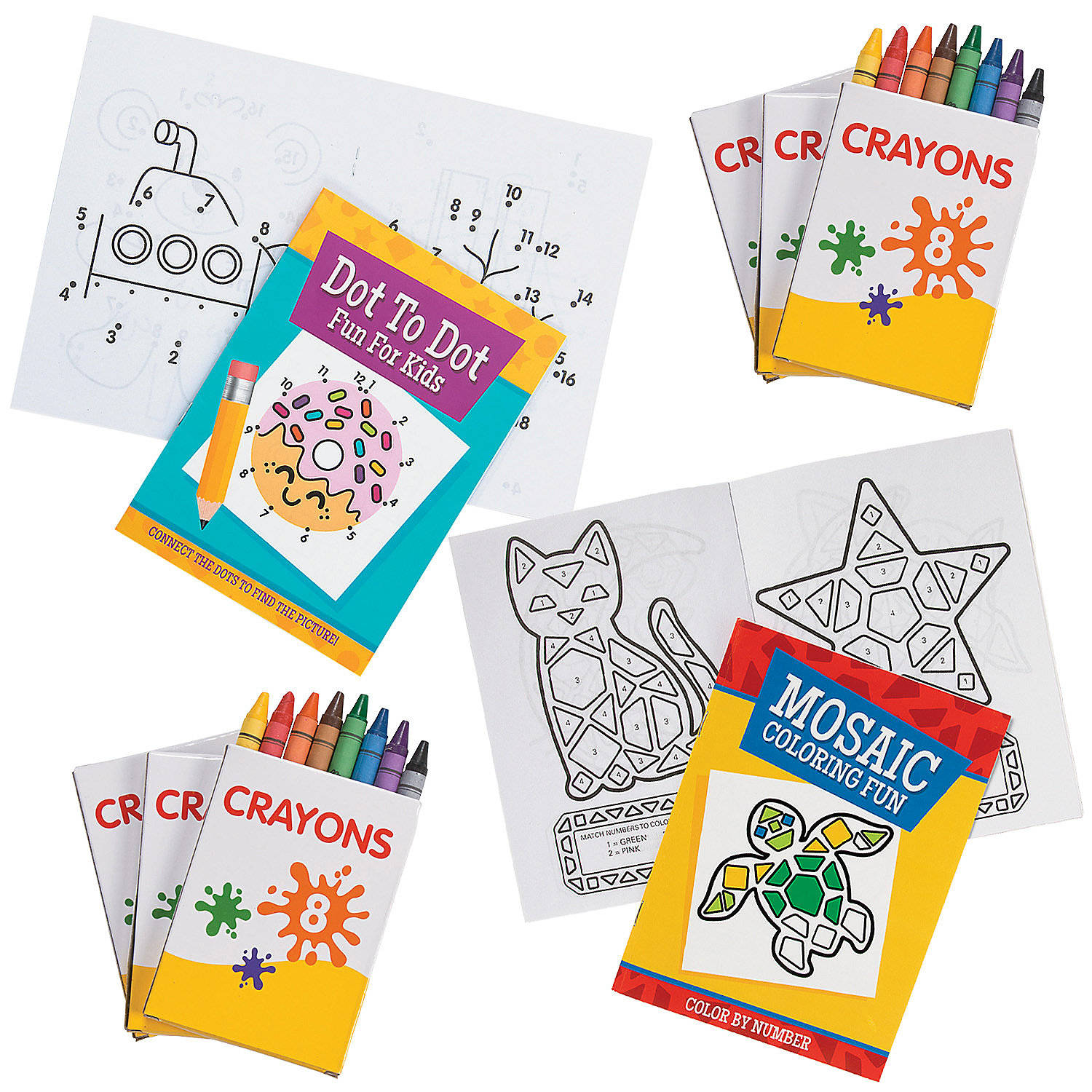 Classroom Activity Books with Crayons Kit Assortment May Vary - Walmart.com