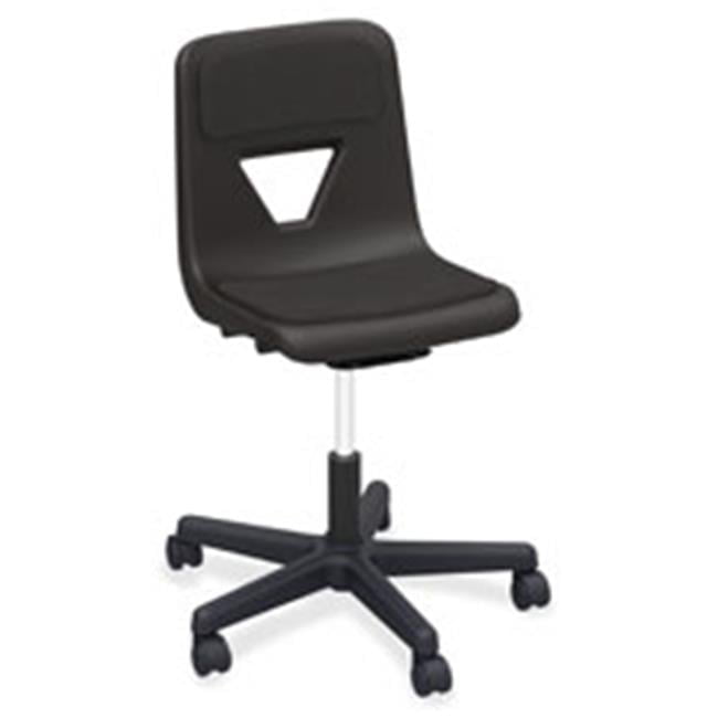Classroom Adjustable Height Padded Mobile Task Chair - Black - Walmart.com