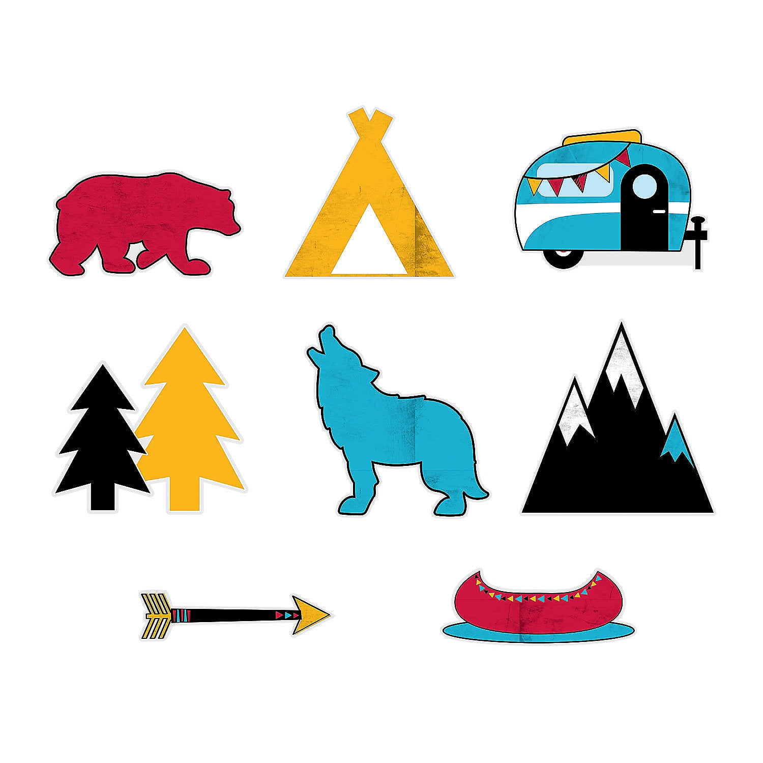 Classroom Adventure Jumbo Cutouts - Educational - 8 Pieces - Walmart.com