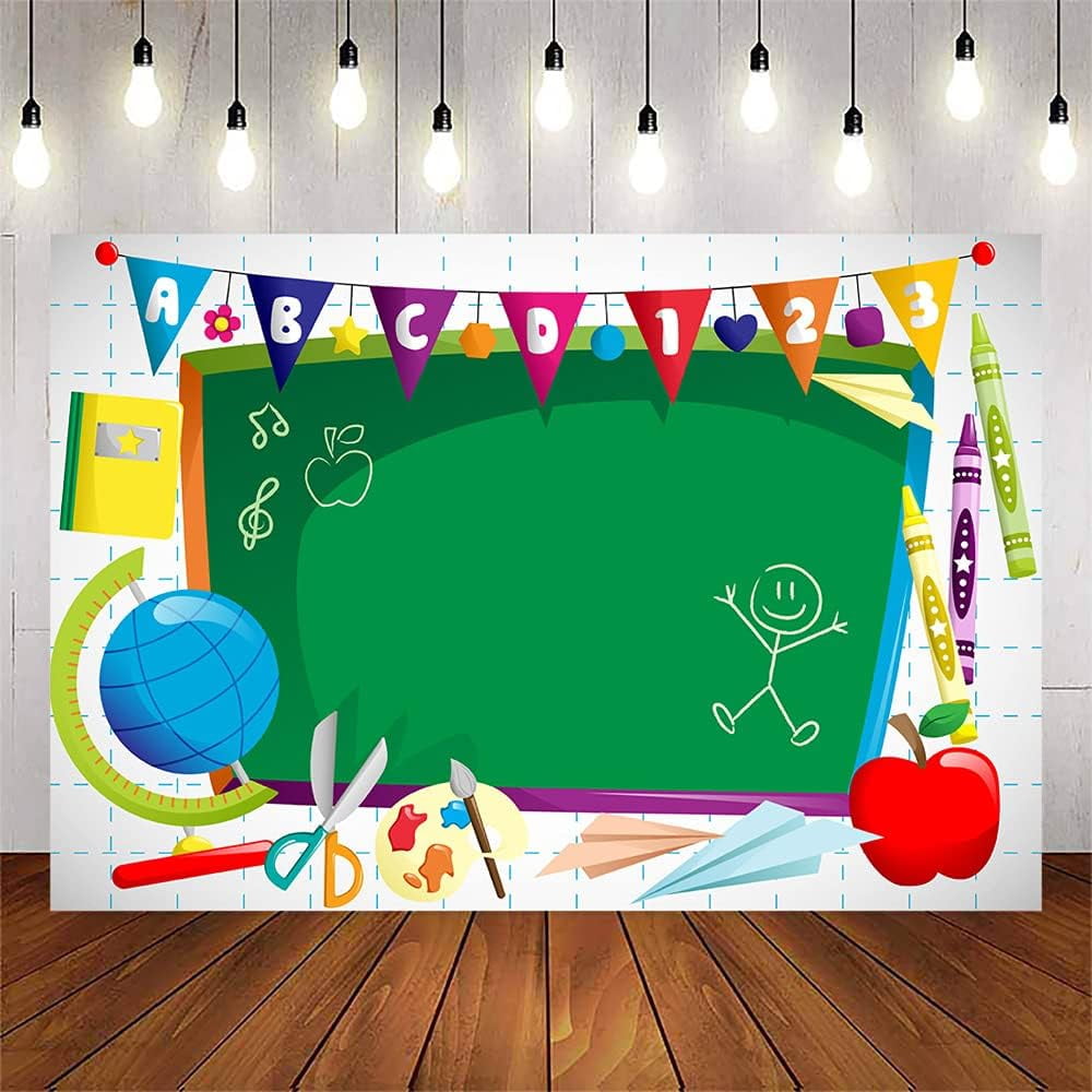 Classroom Backdrop Welcome to Kindergarten Educational Background Back ...
