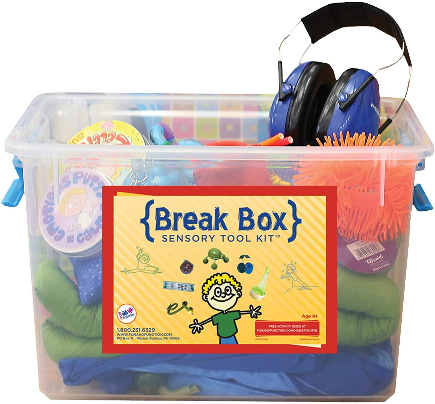 Classroom Break Box: Sensory Activity Kit for Kids 5-18 Yrs, Grades K-8 ...