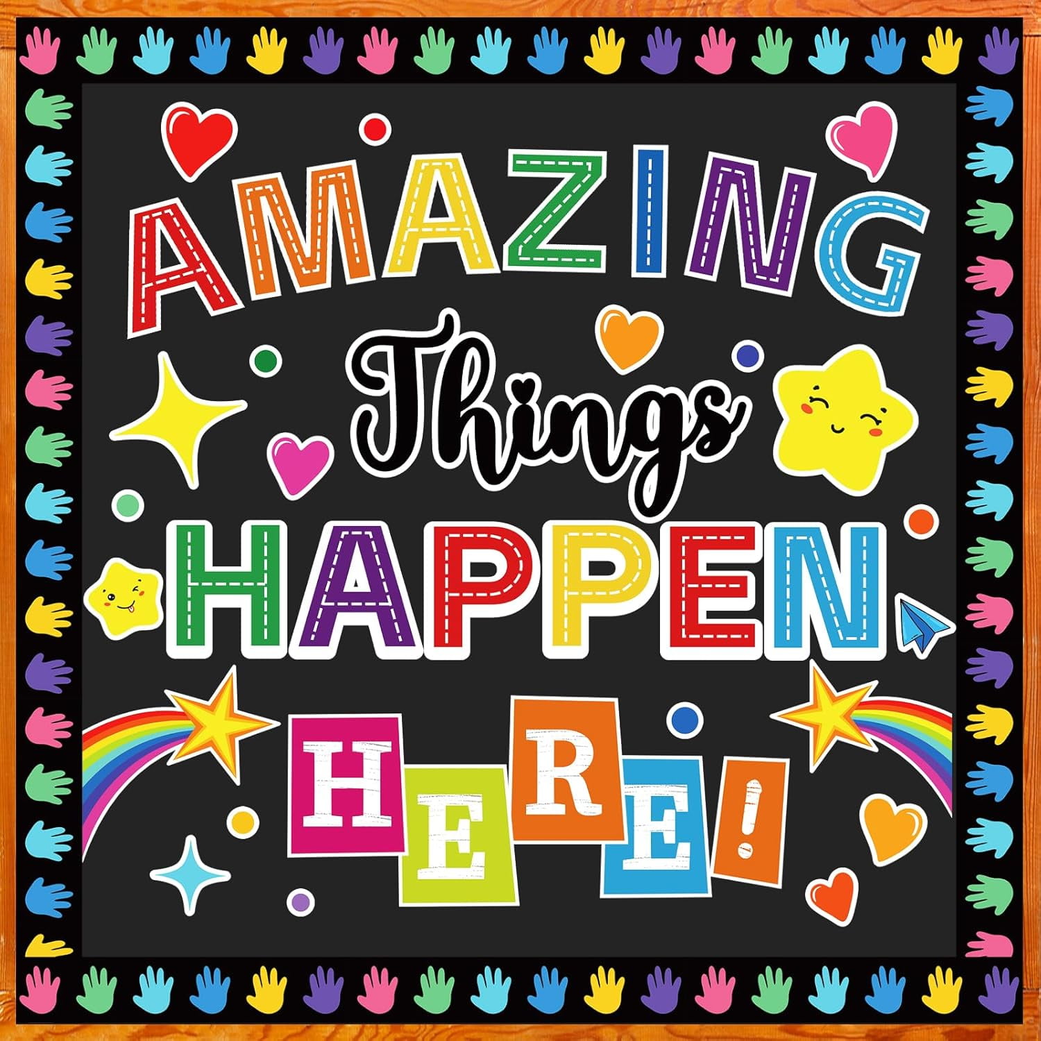 Classroom Bulletin Board Decorations Colorful Motivational Wall Door ...