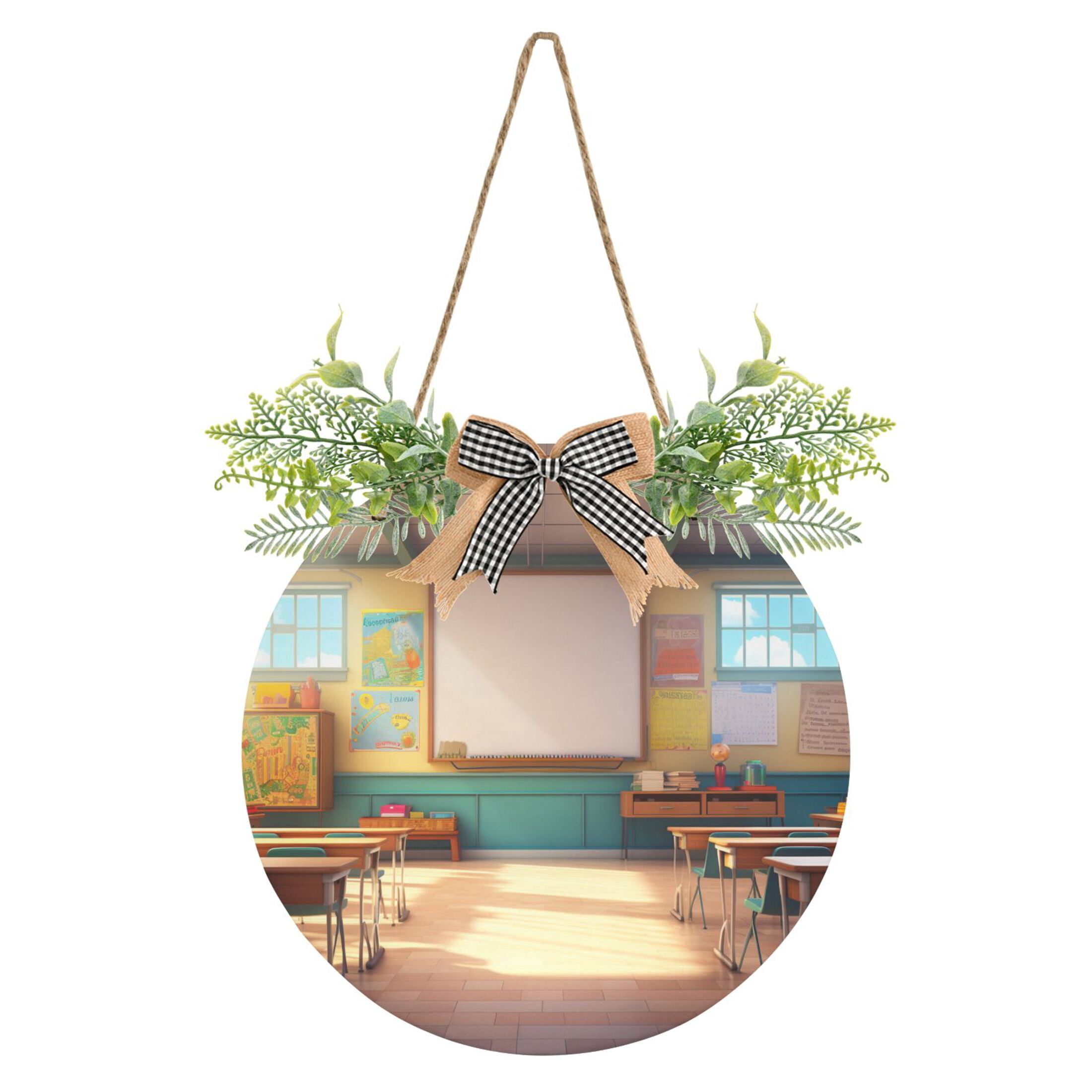 Classroom Cartoon Animated Style Front Door Porch Decoration Hanging ...
