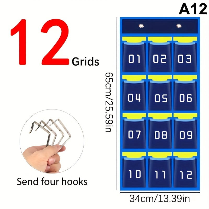 Classroom Cell Phone Organizer - Over-the-Door Hanging Storage Pockets ...
