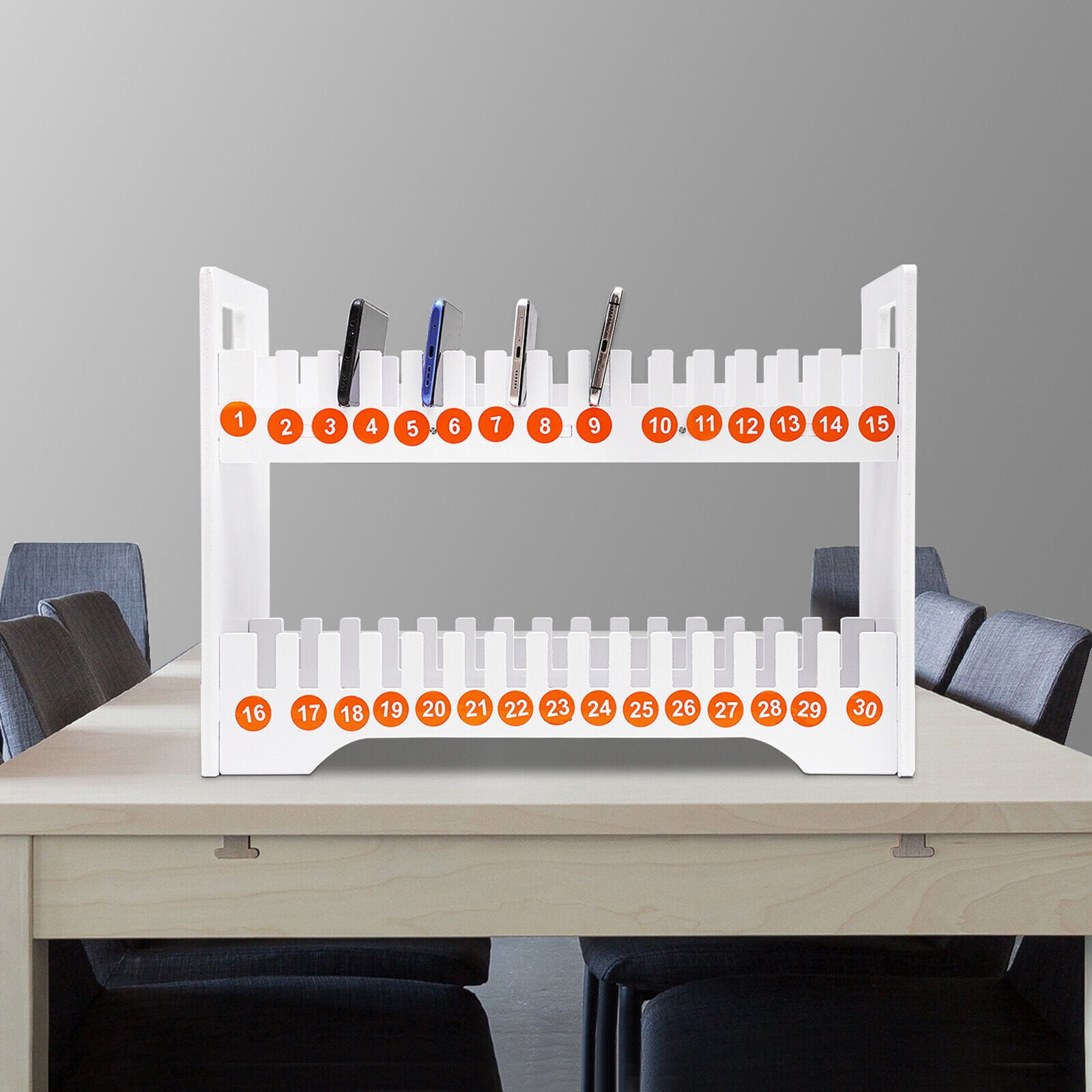 Classroom Cell Phone Storage, White PVC Cell Phone Holder, Mobile Phone ...