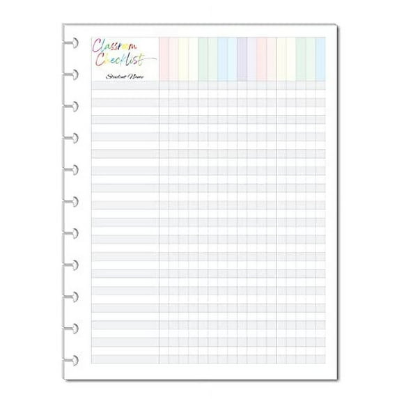 Classroom Checklist Refills for 11 Disc Planners - Walmart.com