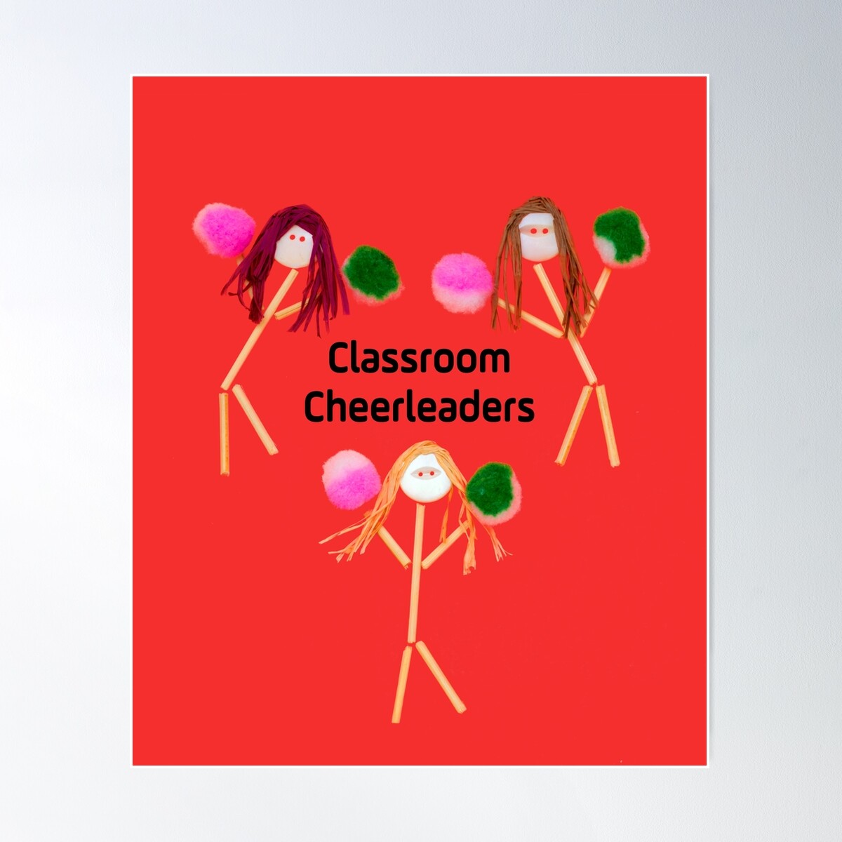 Classroom Cheerleaders Poster Wall Art, Modern Wall Decor For Living ...