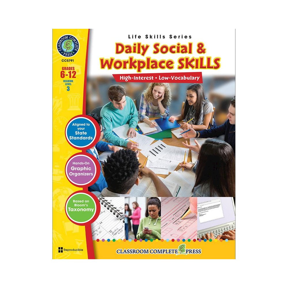 Daily Social & Workplace Skills Book, Grade 6-12 - Walmart.com